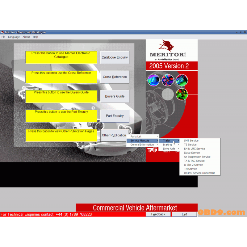 Meritor ROR CVA 2.0, MERITOR Truck Parts