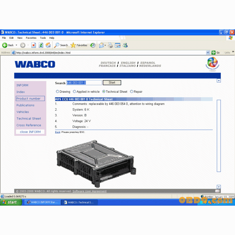Wabco, WABCO Truck Parts