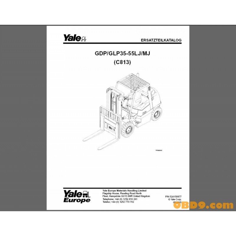 YALE PARTS CATALOG 2014 (PDF), YALE FORKLIFT Forklift Trucks